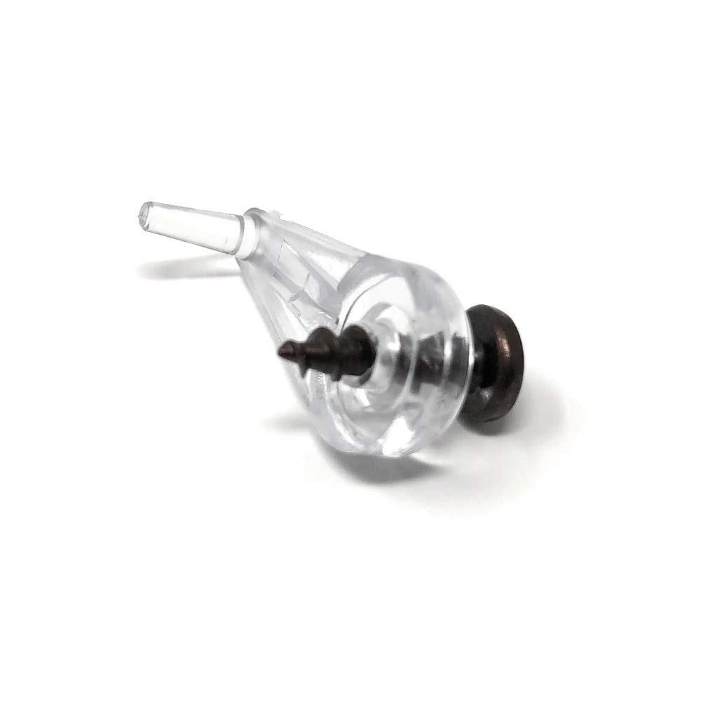 Clear Glass Cabinet Panel Retainer Clips with Screws (25 Pack, 5/16 Inch Offset)