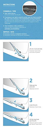YETI X WIPE : Add-on Wiper Arm Pressure Spring Set (Pack of 2 Black)