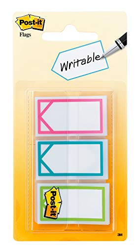 Post-it Memo Flags, 60 Count, 1 in Wide, Assorted Bright Colors (682-ARROW)