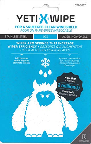 YETI X WIPE : Add-on Wiper Arm Pressure Spring Set (Pack of 2 Black)