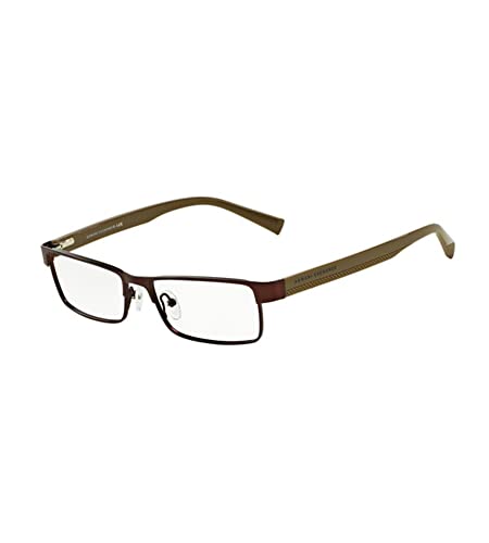 Eyeglasses Armani Exchange AX 1009 6052 Satin Coffee/Clear Lens