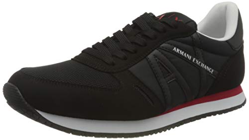 A|X ARMANI EXCHANGE Men's Low-top Sneakers, Black, 6