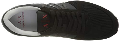 A|X ARMANI EXCHANGE Men's Low-top Sneakers, Black, 6