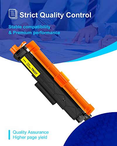 TN227 TN-227BK/C/M/Y High Yield 4 Pack Toner Cartridge Replacement for Brother TN227 TN223 TN 227 Compatible with MFC-L3770CDW HL-L3290CDW HL-L3270CDW MFC-L3710C HL-L3210CW