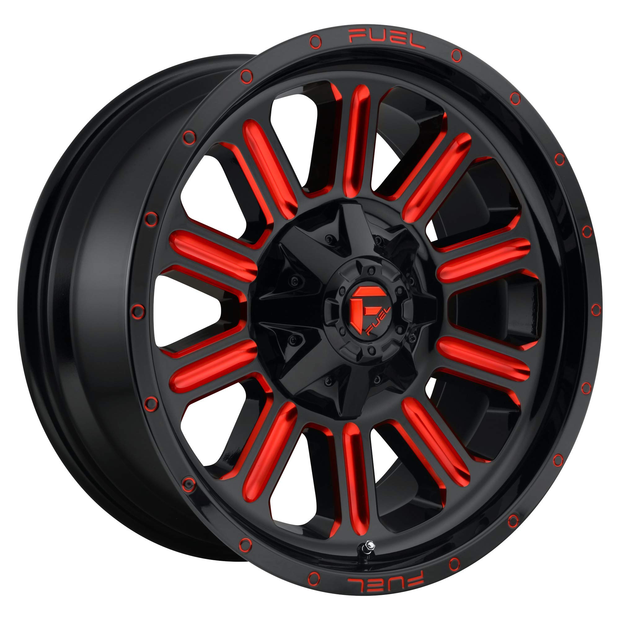 FUEL Hardline NLQ-Gloss MIL RED Wheel with Painted (20 x 7. inches /6 x 120 mm, 19 mm Offset)