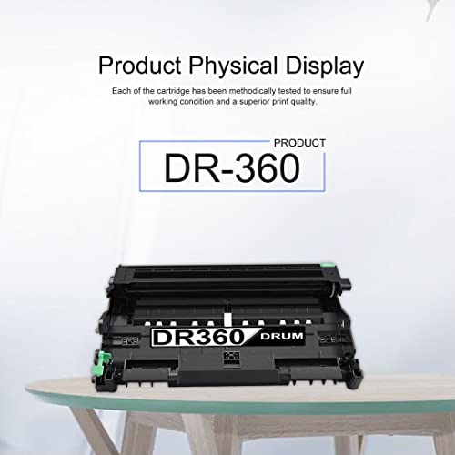 MOLIMER 1 Pack High Yield DR360 DR-360 Black Drum Unit Compatible Replacement for Brother DR360 HL-2140 HL-2170W MFC-7840W MFC-7340 MFC-7440N MFC-7345N DCP-7030 Printer