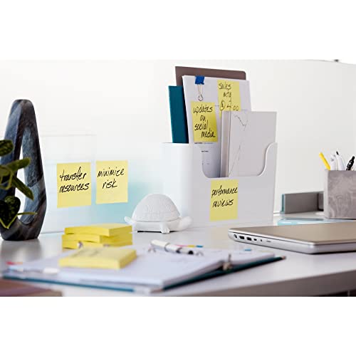 Post-it® Notes, Super Sticky Notes, 3 in x 3 in, Canary Yellow, Pack Of 16 Pads