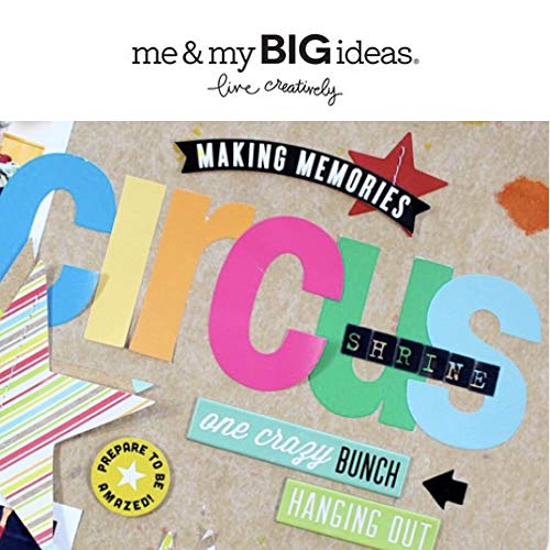 me & my BIG ideas mambiChips Chipboard Stickers - Scrapbooking Supplies - Vacation Theme - Metallic Glitter & Multi-Color - Great for Projects, Scrapbooks & Albums - 4 Sheets, 65 Stickers Total