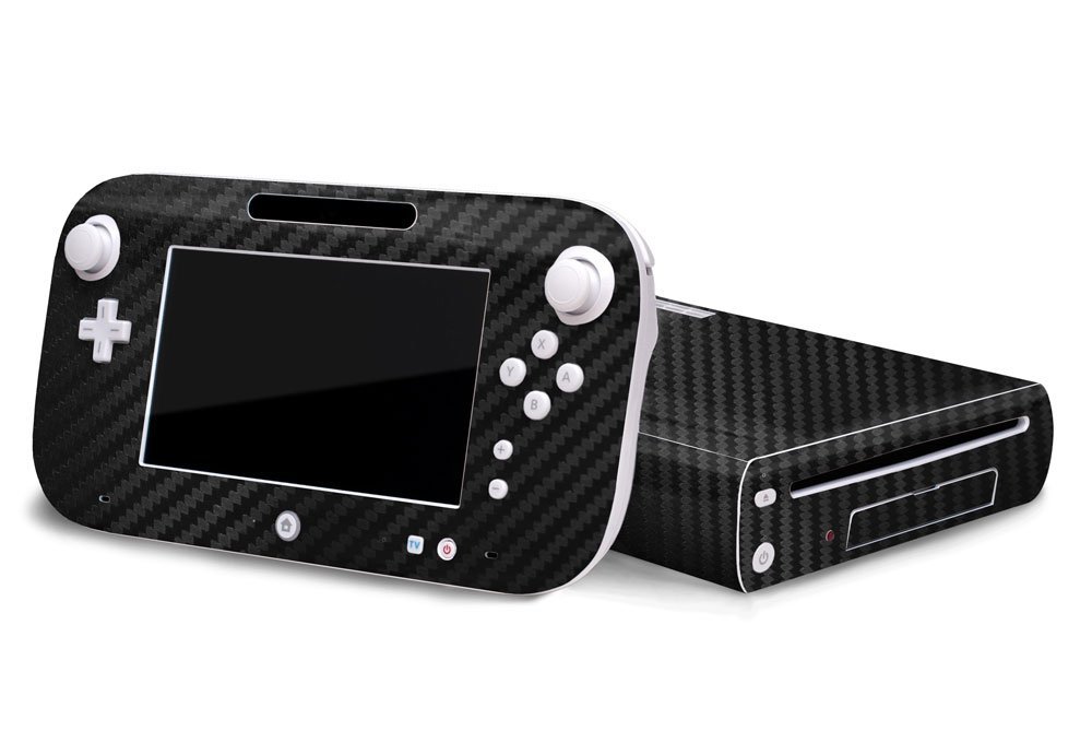 Carbon Fiber - Vinyl Decal Mod Skin Kit by System Skins - Compatible with Nintendo Wii U