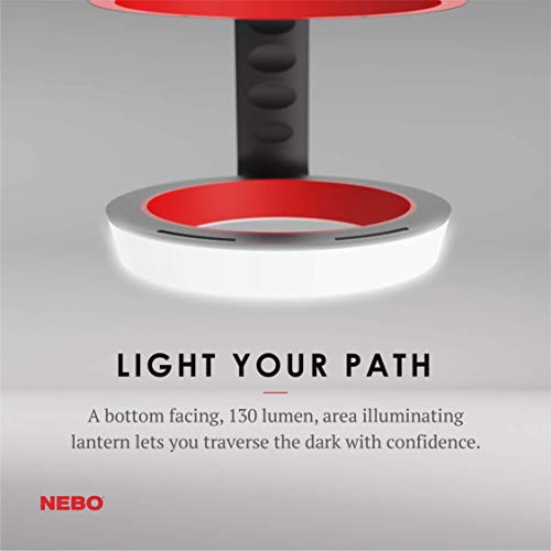 NEBO Stainless Steel 6668 GLOW - Light + Handle for your 30oz tumbler - YETI Rambler, Ozark Trail and more