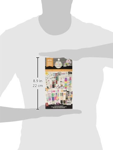 me & my BIG ideas Sticker Value Pack - The Happy Planner Scrapbooking Supplies - All in A Season Theme - Multi-Color & Gold Foil - Great for Projects & Albums - 30 Sheets, 876 Stickers Total