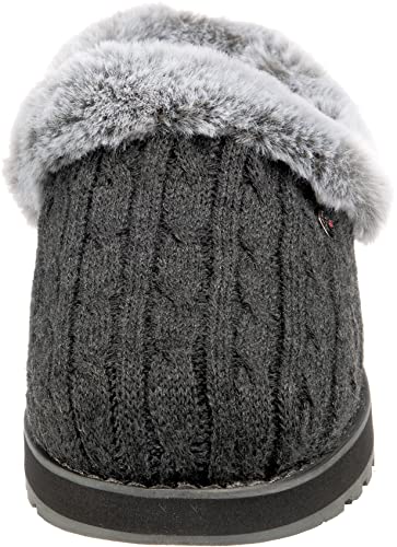 Skechers Bobs Keepsakes-Ice Angel Women's Slipper, 9 C/D US, Charcoal