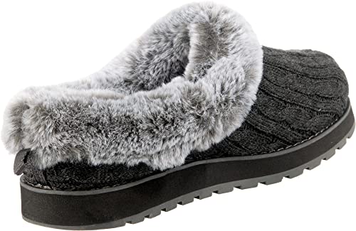 Skechers Bobs Keepsakes-Ice Angel Women's Slipper, 9 C/D US, Charcoal