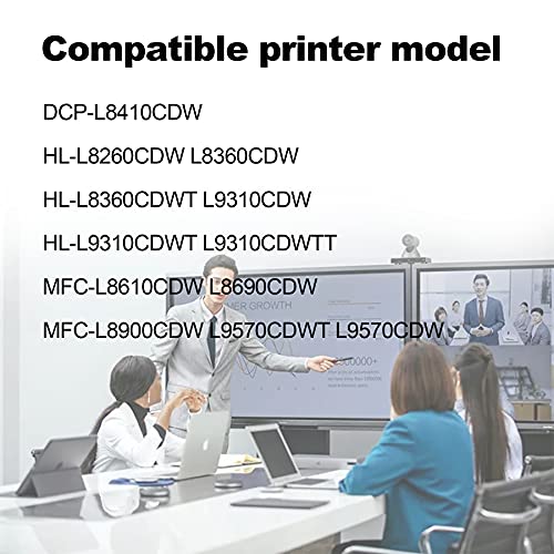 LKKJ 1 Pack TN-433Y Yellow Toner Cartridge Compatible TN433Y High Yield Toner Cartridge Replacement for Brother HL-L8260CDW L8360CDW L8360CDWT MFC-L8900CDW Printer Toner.
