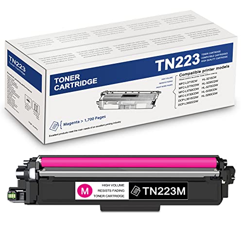 NUCALA Compatible 1 Pack Magenta TN-223 TN223 TN223M TN-223M Toner Cartridge Replacement for MFC-L3730CDW HL-3230CDW HL-3270CDW HL-3230CDN HL-3290CDW MFC-L3750CDW Printer Toner Cartridge