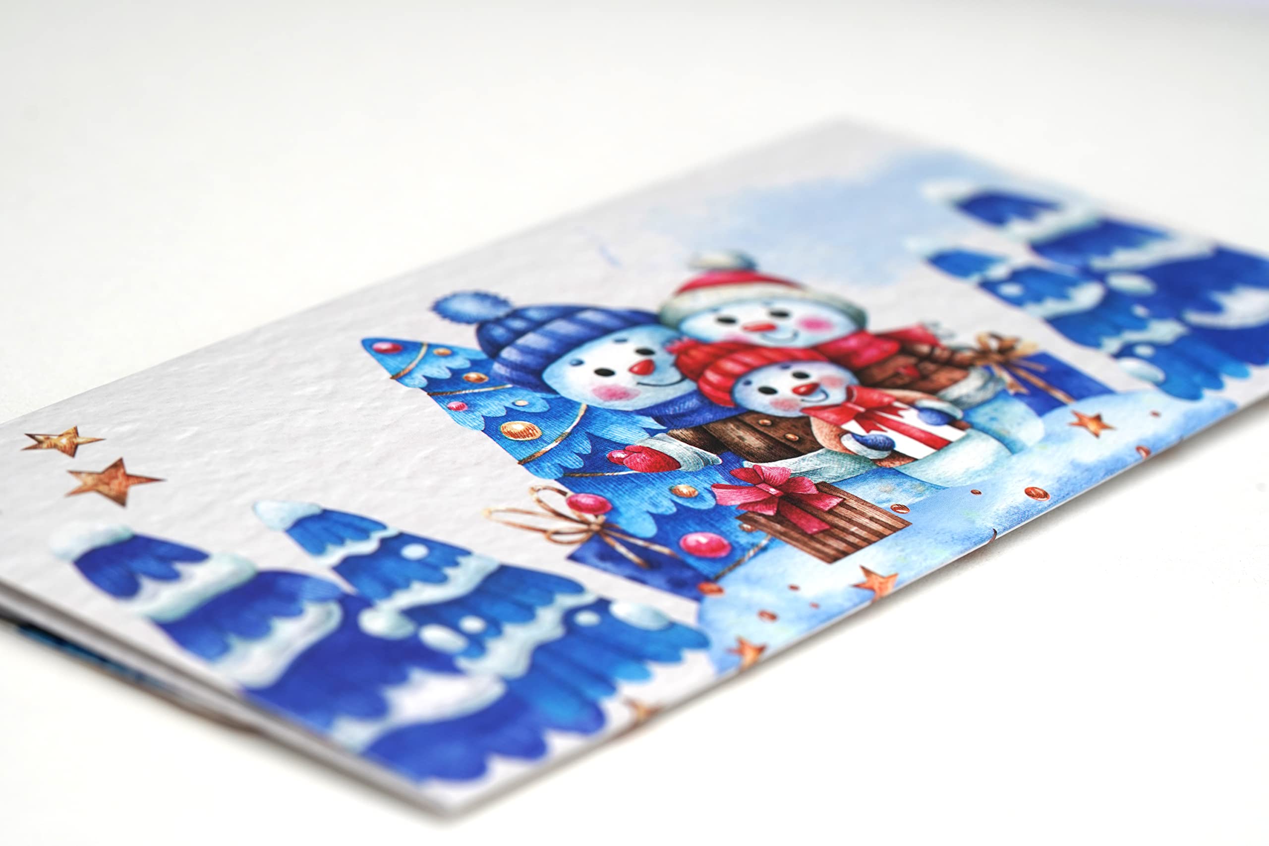 ZipGifts Holiday Card | Zip-Open Money Holder w/Clear Plastic Window for Cash, Check, & Gift Card (Holiday | Warm & Cozy)
