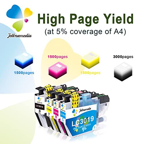 JTM LC3019XXL Compatible Ink Cartridge Replacement for Brother LC3019 LC3019 XXL Work with Brother MFC-J5330DW MFC-J5335DW MFC-J6530DW MFC-J6730DW MFC-J6930DW MFC-J6530DW Printer,4-Pack