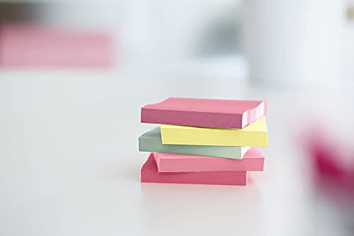 3M 653Ast Post-It Note Pads, 1-1/2 X 2, Marseille Colors, 12 Pads/Pack