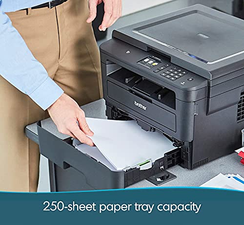 New Brother HL-L23 95DW Compact Monochrome Laser Printer,Cloud-Based Print & Scan,Flatbed Copy & Scan,Wireless Printing,Durlyfish USB Printer Cable,G