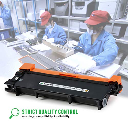 LINKYO Compatible Toner Cartridge Replacement for Brother TN660 TN630 TN-660 (4-Pack, High Yield, Design V3)