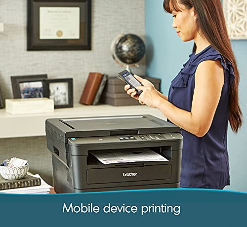 New Brother HL-L23 95DW Compact Monochrome Laser Printer,Cloud-Based Print & Scan,Flatbed Copy & Scan,Wireless Printing,Durlyfish USB Printer Cable,G