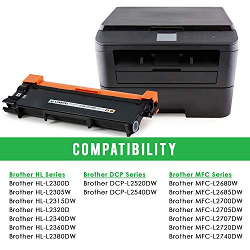 LINKYO Compatible Toner Cartridge Replacement for Brother TN660 TN630 TN-660 (4-Pack, High Yield, Design V3)