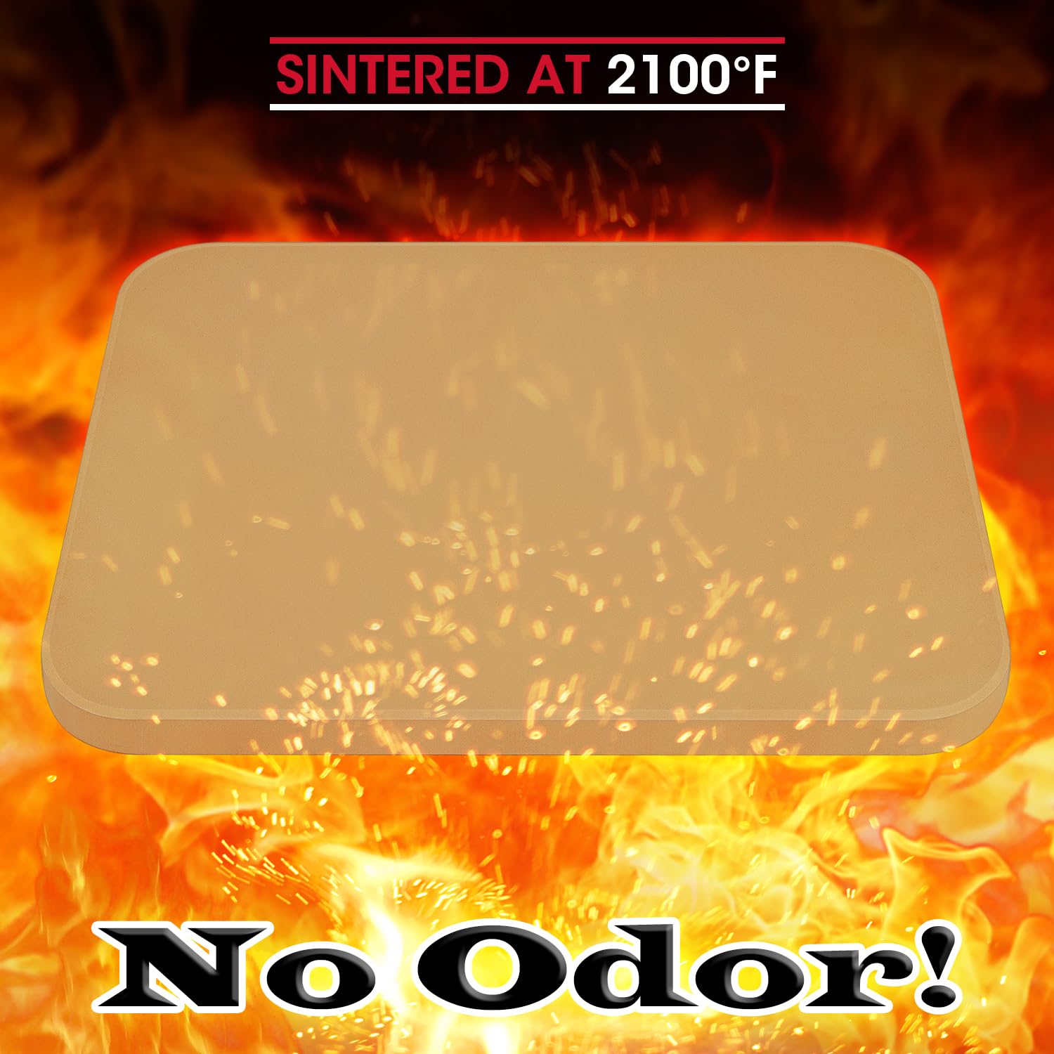 Unicook Pizza Stone for Oven and Grill, 15 Inch Large Baking Stone, Heavy Duty Cordierite Bread Pan, Thermal Shock Resistant Oven Cooking Stoneware for Pizzas, Bread, Cookie and More