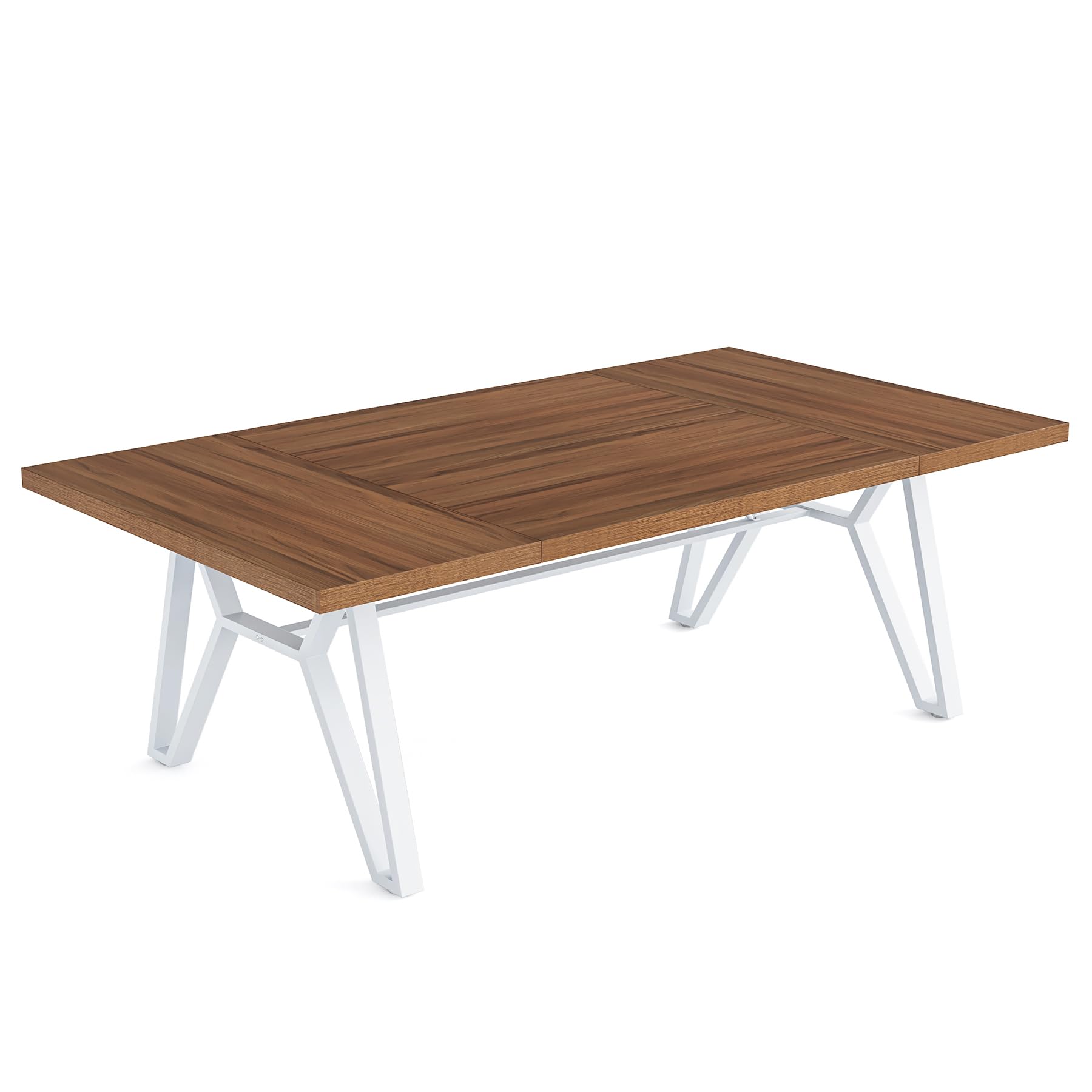 Tribesigns Large Dining Table for 6-8 People, 70-inch Rectangular Wood Kitchen Table, Dinner Table with Heavy-Duty Metal Legs, Industrial Long Dining Room Table for Family Gathering, Party