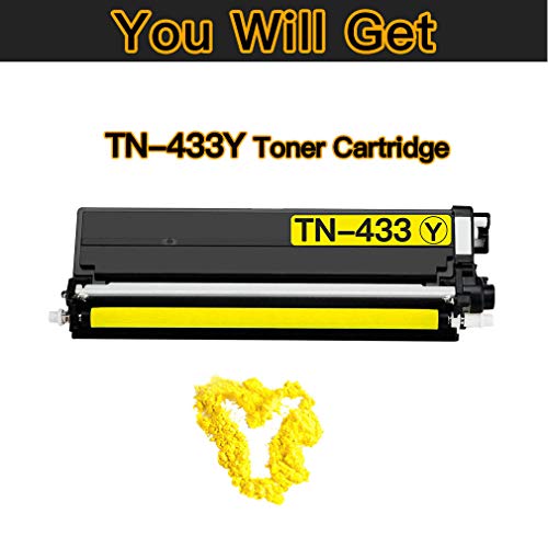 Etechwork Compatible Toner Cartridge Replacement for Brother TN433Y TN433 TN-433 Toners use with Brother HL-L8260CDW HL-L8360CDW MFC-L8610CDW MFC-L8900CDW Printer (Yellow)