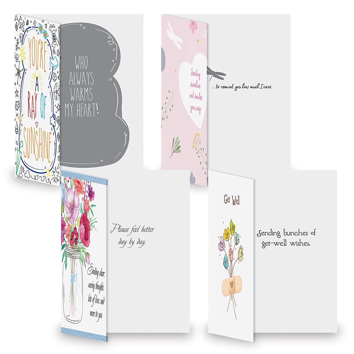 Current Modern Messages All Occasion Value Pack With Seals-40 Cards & Envelopes, Celebration, Get Well, Sympathy, Birthday, Holiday, & Thinking of You Variety, Large 5" x 7" Assortment, 20 Design Set