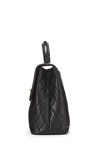 CHANEL, Pre-Loved Black Quilted Lambskin Kelly Jumbo, Black