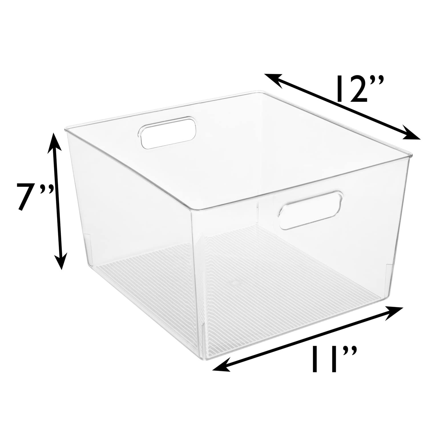 ClearSpace Clear Plastic Storage Bins β XL 8 Pack Perfect Kitchen or Pantry Organization Fridge Organizer and Storage Bins, Cabinet Organizers