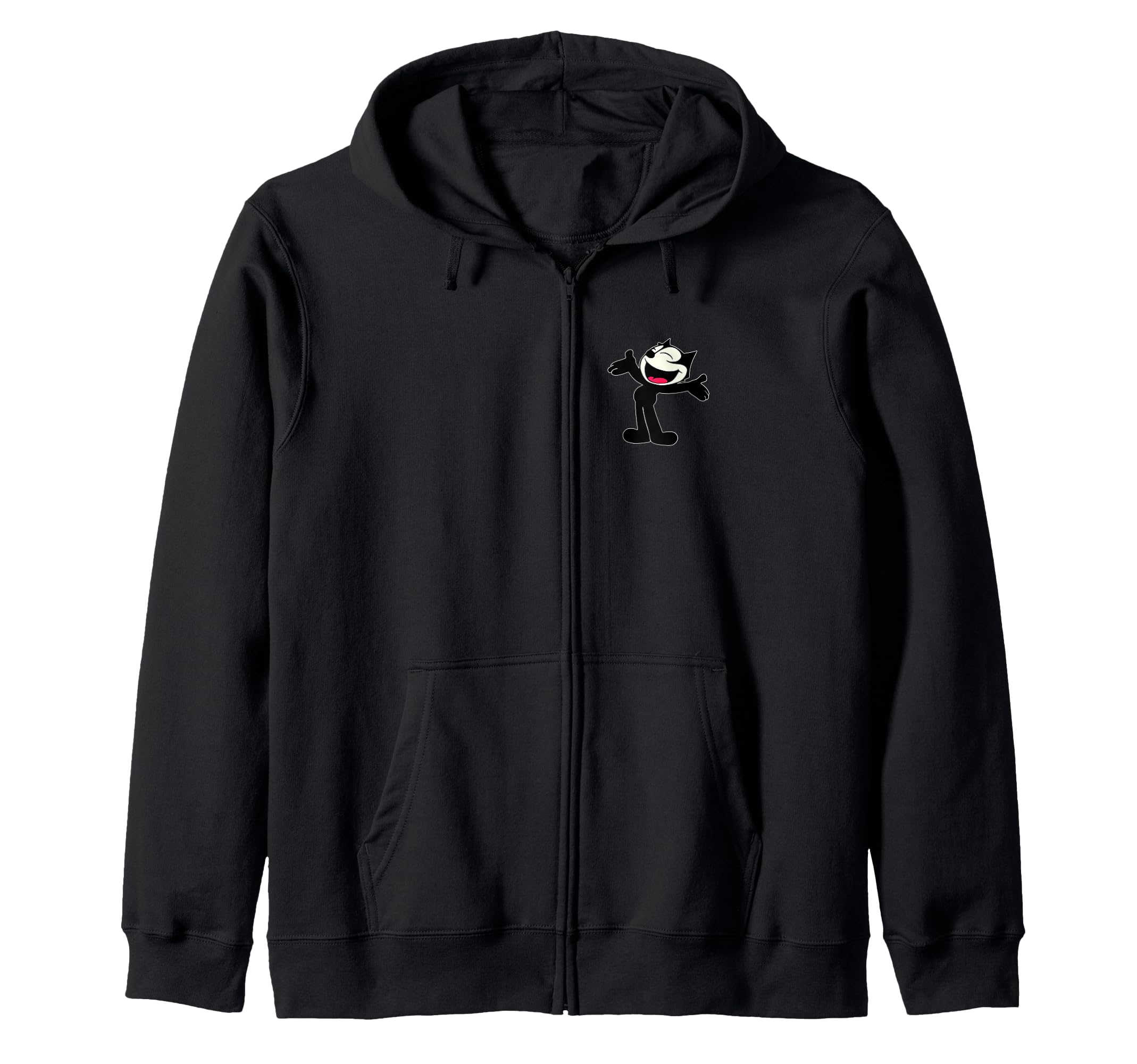 Felix Cat Cartoon Giant Lowrider Car Club Mashup 2-Sided Zip Hoodie