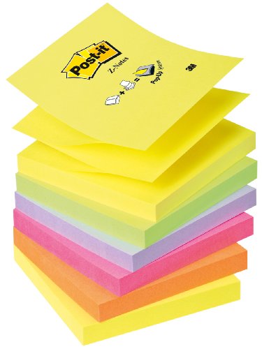 Post-it Designer Combi Dispenser with 12 Pads Pop-up Notes 76x76mm & 1x25mm Index Sample Pack,Red
