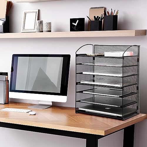 COSYAWN Mesh Desk Paper Tray Organizer