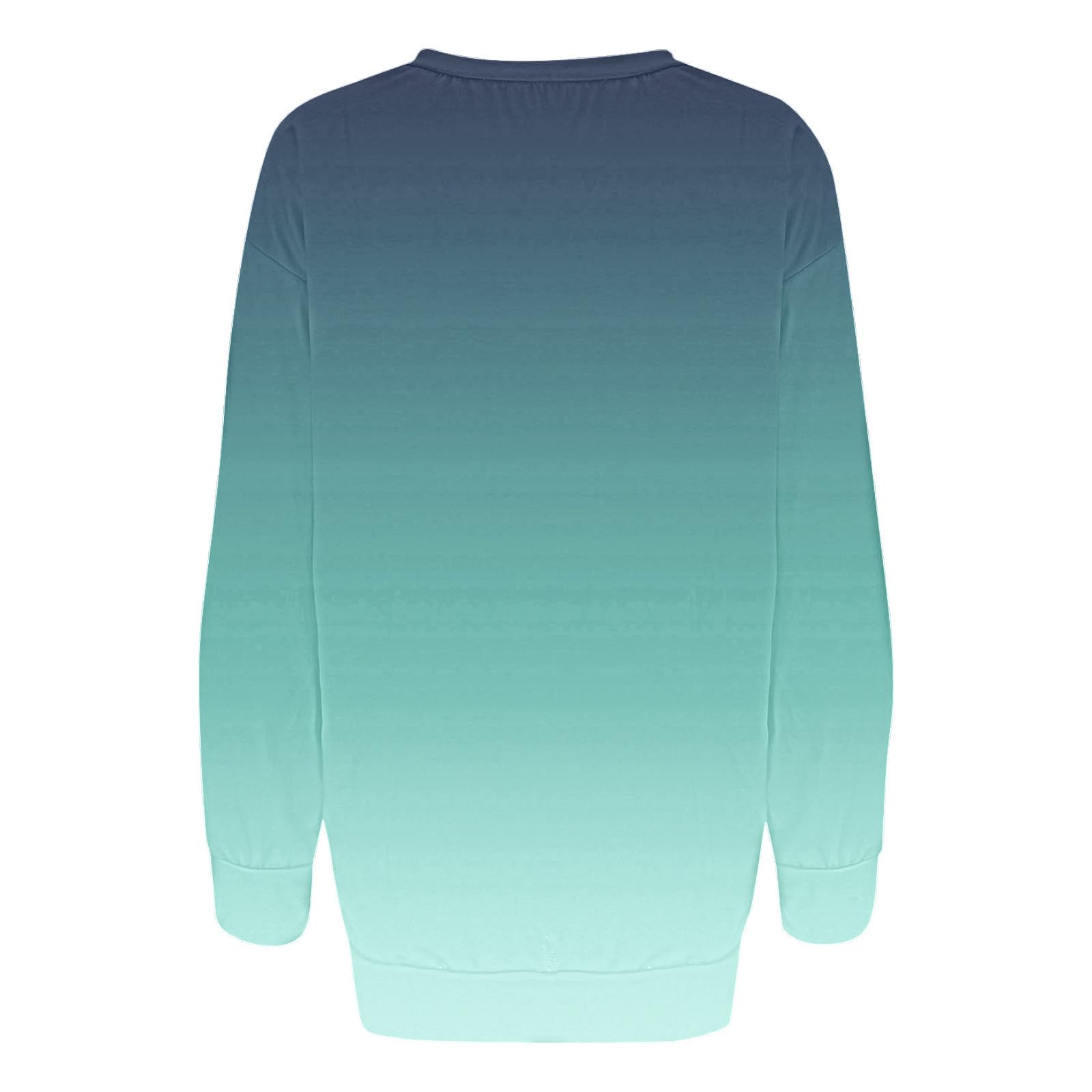 Ceboyel Women Tie Dye Long Sleeve Shirt Trendy Crewneck Sweatshirt Pullover Loose Fit Casual Tops Fall Fashion Clothes 2023 Plus Size Sweaters for Women Green L