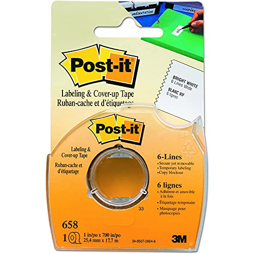 LABELING TAPE POST-IT REMOVABLE 2X 36 YDS