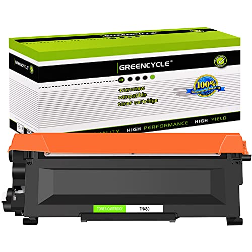 greencycle 1 PK TN450 High Yield Black Laser Toner Cartridge Compatible for Brother DCP-7065DN Printer