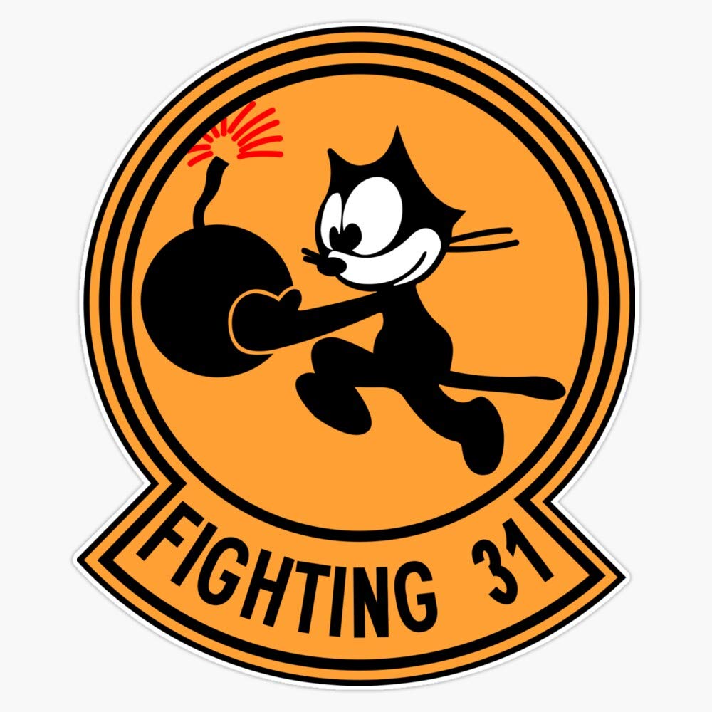 Leyland Designs Cat Felix Vf-31 Logo Sticker Outdoor Rated Vinyl Sticker Decal for Windows, Bumpers, Laptops or Crafts 5"
