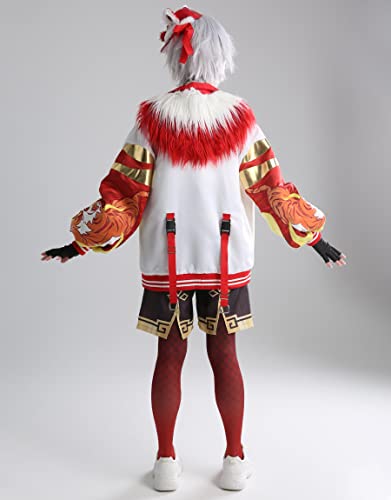 miccostumes Womens Game Sun Bin Cosplay Costume for Tiger New Year with Hat (Medium, Multicolored)