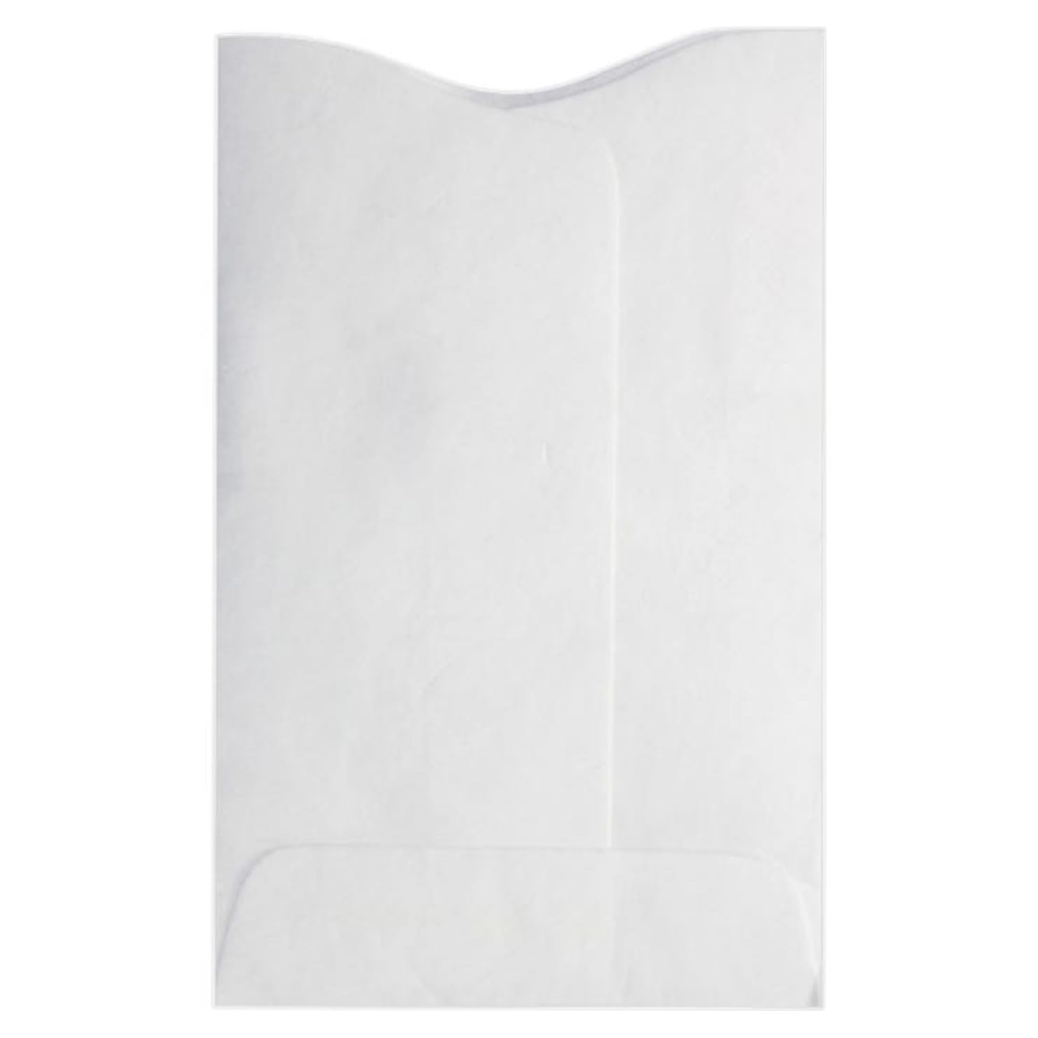 LUXPaper Credit Card Sleeves in 14 lb. Tyvek, Card Holders for Gift Cards, 50 Pack, Size 2 1/4 x 3 1/2 (White)
