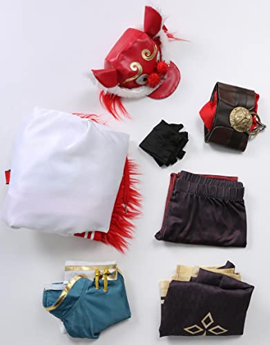 miccostumes Womens Game Sun Bin Cosplay Costume for Tiger New Year with Hat (Medium, Multicolored)