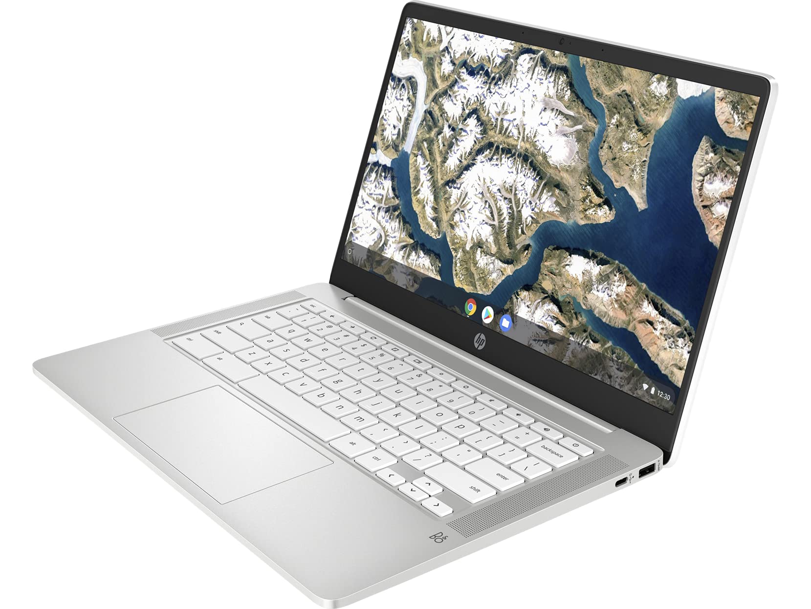 HP Chromebook 14 Laptop, Intel Celeron N4000 Processor, 4 GB RAM, 32 GB eMMC, 14” HD Display, Chrome, Lightweight Computer with Webcam and Dual Mics, Home, School, Music, Movies, (Renewed)
