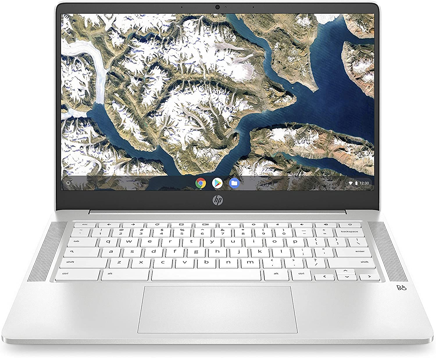 HP Chromebook 14 Laptop, Intel Celeron N4000 Processor, 4 GB RAM, 32 GB eMMC, 14” HD Display, Chrome, Lightweight Computer with Webcam and Dual Mics, Home, School, Music, Movies, (Renewed)