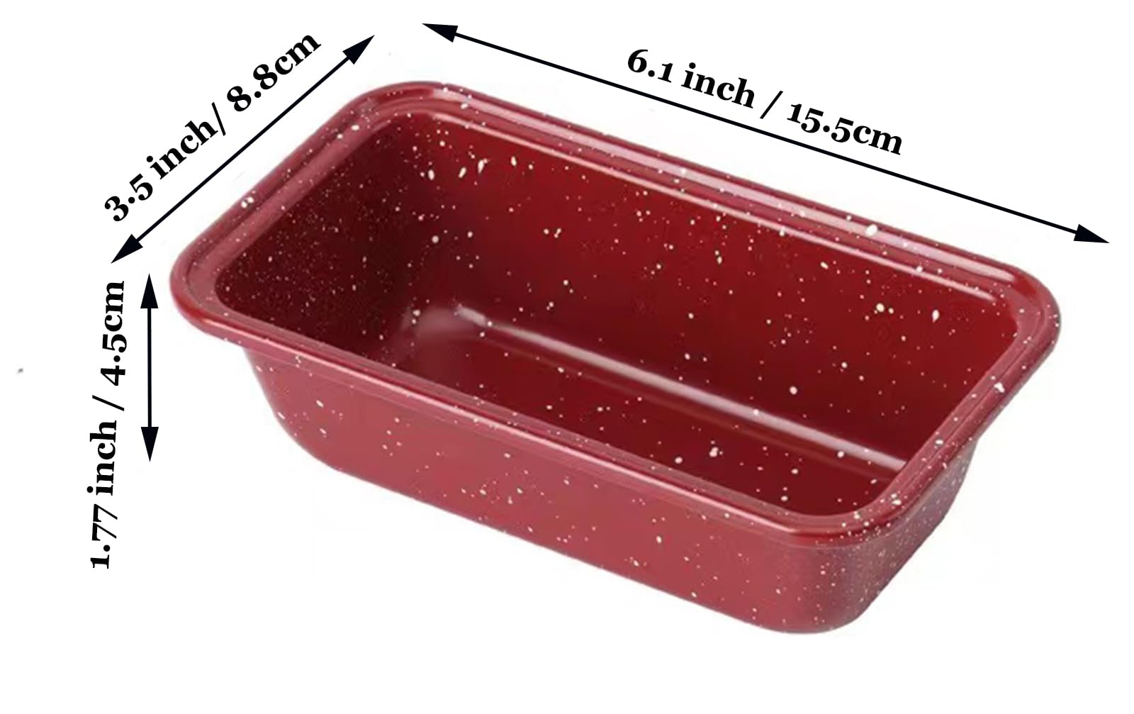 HYTK Small Mini Loaf Pans Nonstick Bread Pans Set for Toast Cute Little Cake Baking Tin 6.1x3.5x1.77 inch Thicken Carbon Steel Oven Air Fryer Instant Pot Bakeware 6 Pack