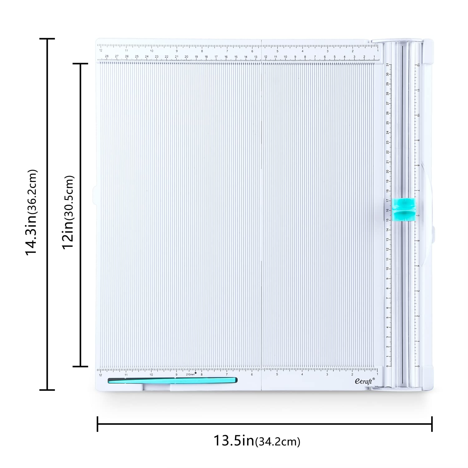 Ecraft Paper Trimmer Scoring Board: 12 x12 inch Craft Paper Cutter - Folding & Scorer for Cover of Book & Gift Box and Photo etc