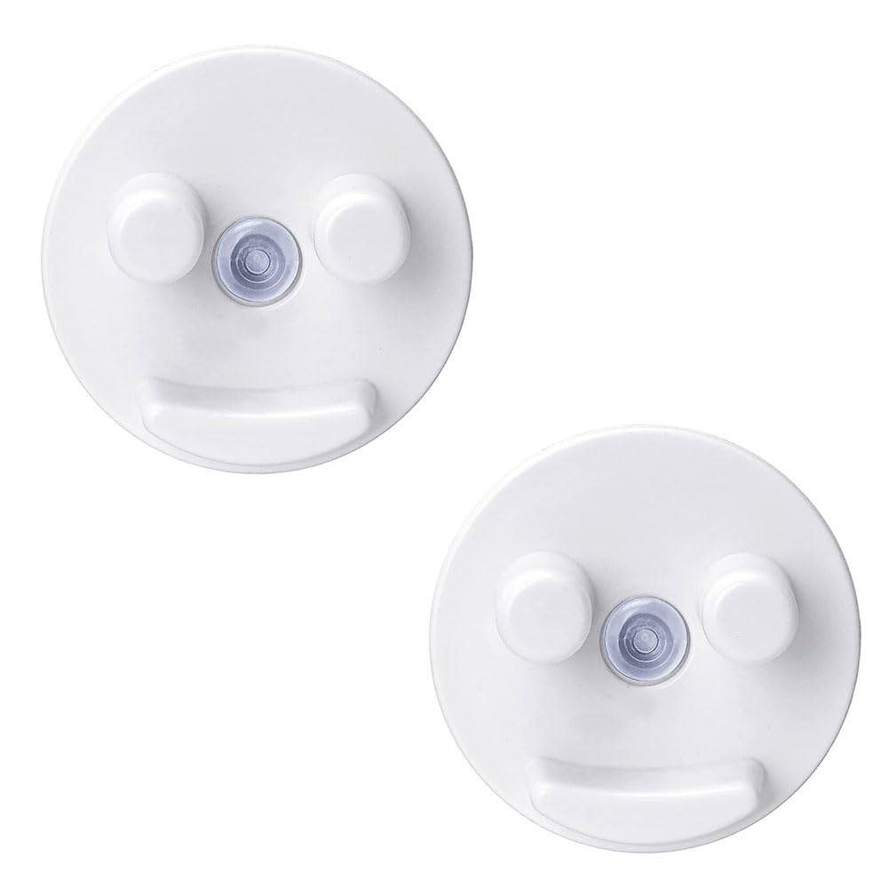 Smiley Face Sponge Holder,2pack Sponge Holder for Kitchen Bathroom Sink Suction Cup Installation ,Sponge Organizer for Kitchen,Dishwasher Safe (Sponges Not Included)
