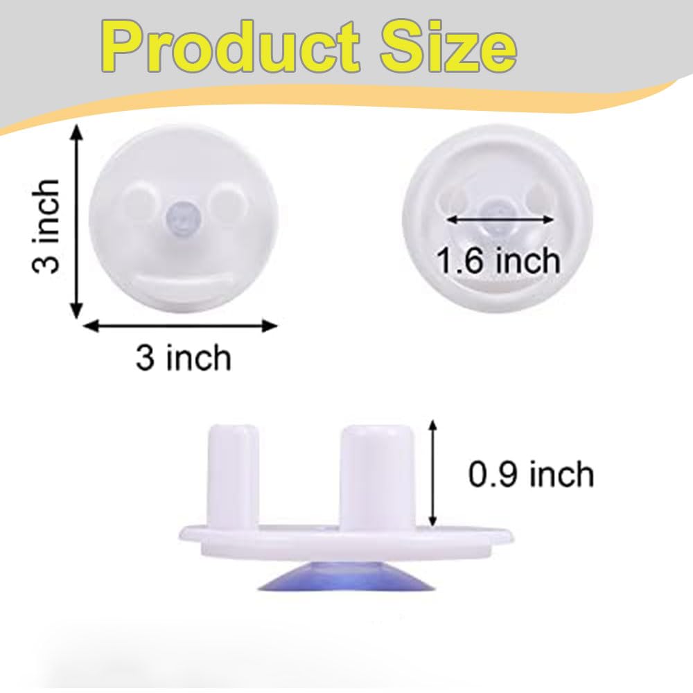 Smiley Face Sponge Holder,2pack Sponge Holder for Kitchen Bathroom Sink Suction Cup Installation ,Sponge Organizer for Kitchen,Dishwasher Safe (Sponges Not Included)