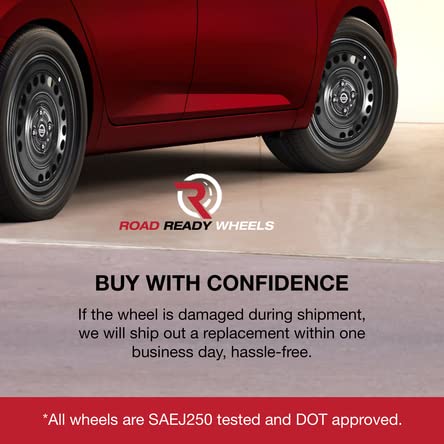 for 2013-2025 Nissan Leaf 16 Inch Painted Black Rim - OE Direct Replacement - Road Ready Car Wheel