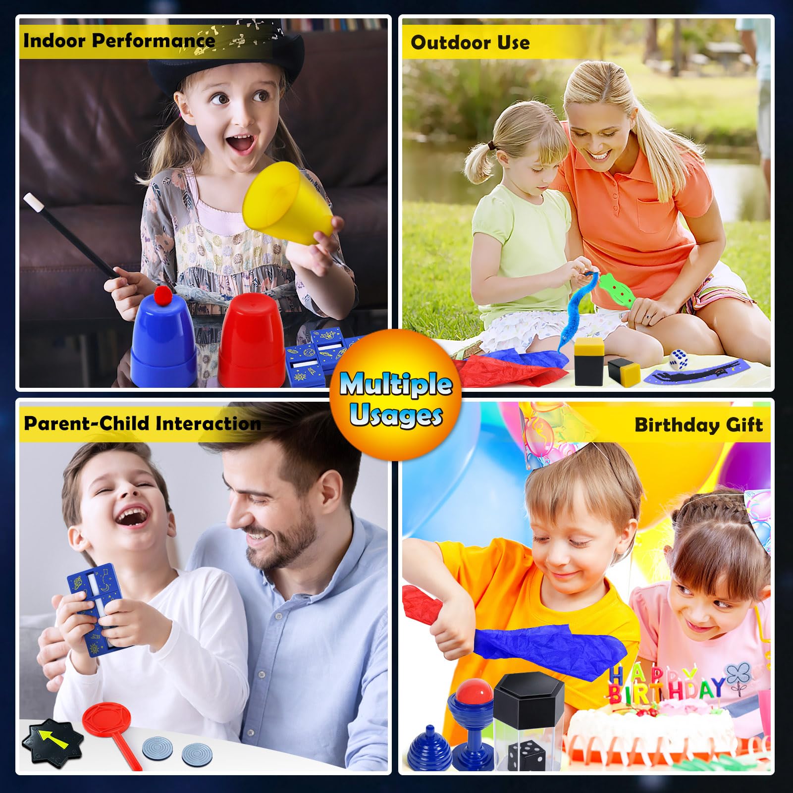 Heyzeibo Magic Set - Magic Tricks Kit With Step-By-Step Instructions for Kids Ages 6-12 - Magic Toy Gifts for Girls and Boys Beginners
